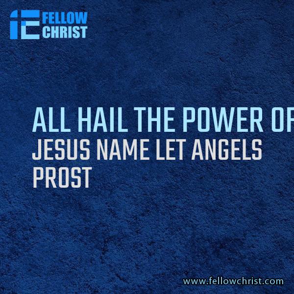 Crown Him, ye morning stars of All hail the power of jesus
